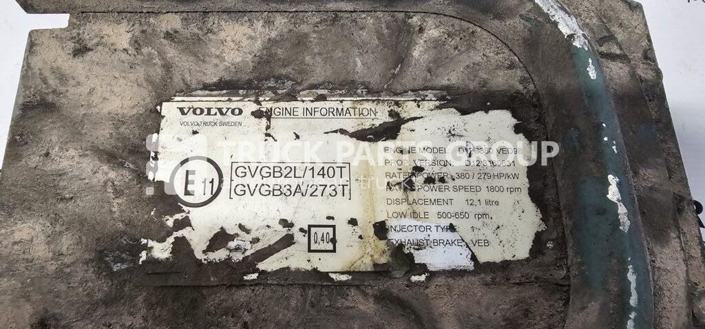 VOLVO FH12, FM12, EURO 3 emission engine control unit, D12C 380 HP, D1 ...