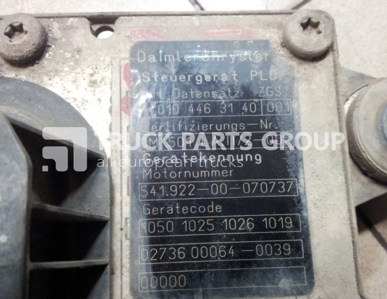 MERCEDES-BENZ Actros engine computer PLD, EDC, ECU, MR control unit ...