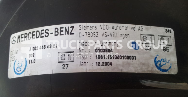 MERCEDES-BENZ actros, MP2, MP3 EURO3, EURO4, EURO5, instrument panel ...